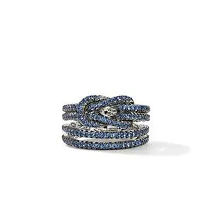 JOHNHARDY John Hardy Love Knot Ring Blue Sapphires - Sterling Silver