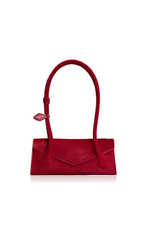 Alaïa Alaïa Le Teckel Small Calf Hair Flap Bag Red