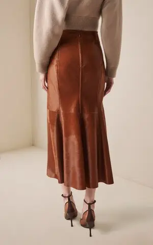 Alaïa Pony Hair Midi Pencil Skirt
