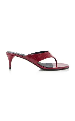 Alaïa Infra Croc-effect Stiletto Sandals