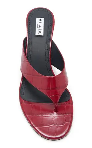 Alaïa Infra Croc-effect Stiletto Sandals