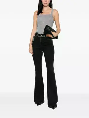 EMERSON RENALDI Ribbed-knit Square-neck Vest