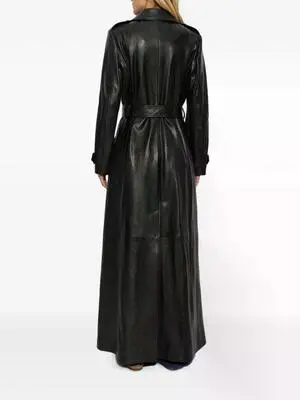 Dolce & Gabbana Belted Leather Trench Coat