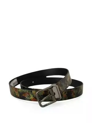 Dolce & Gabbana Glitter Pattern Leather Belt