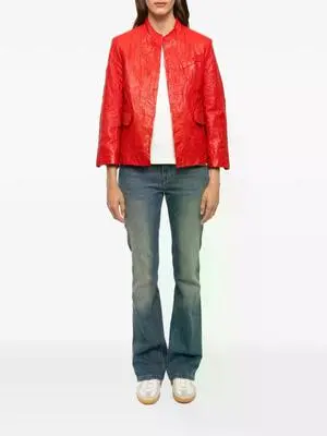 Zadig&Voltaire Veryn Creased-leather Blazer