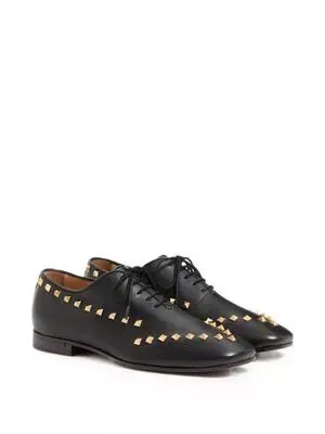 Valentino Garavani Rockstud Derby Shoes - Black