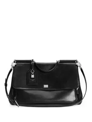 Dolce & Gabbana My Sicily Calfskin Handbag - Black