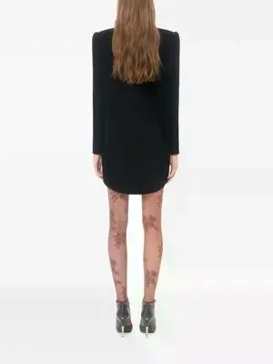 Valentino Garavani Velvet Lace Mini Dress - Black
