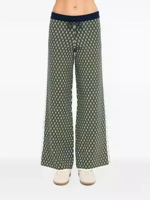 The Upside Viva Geometric-pattern Knit Trousers