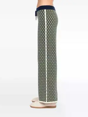 The Upside Viva Geometric-pattern Knit Trousers