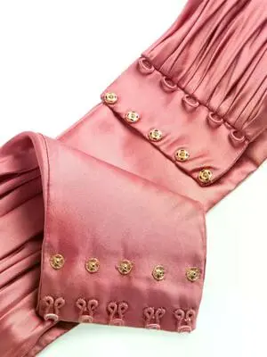 Valentino Garavani Cady Ruched Belt - Pink