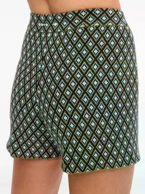 The Upside Viva Jaya Geometric-knit Shorts