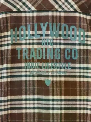 HTC LOS ANGELES Plaid Graphic-print Shirt