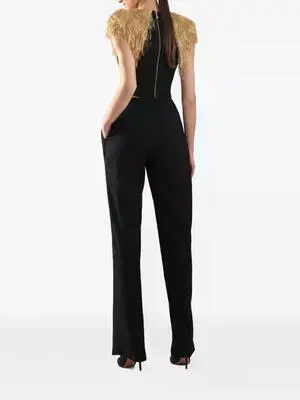 GEMY MAALOUF Embellished Padded-shoulder Top