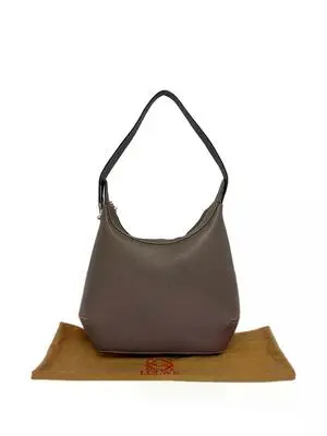 Loewe 1980-1990 Leather Shoulder Bag - Brown