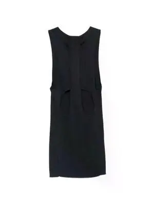 Tibi Cut-out Ribbed-knit Tank Top