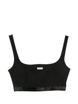 ENTIRE STUDIOS Cropped Ribbed Knit Top