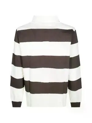 WOC Striped Long-sleeve Polo Shirt