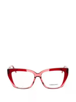 FERRAGAMO Cat-eye Frame Glasses - Red