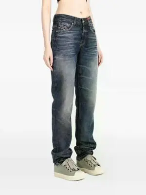 DIESEL® Faded Whiskered Jeans