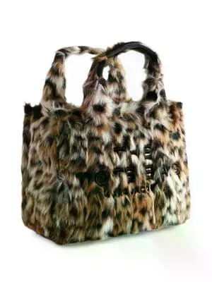 Marc Jacobs Leopard Print Faux Fur Tote Bag - Brown