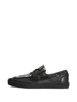 VANS Zebra-print Leather Boat Shoes