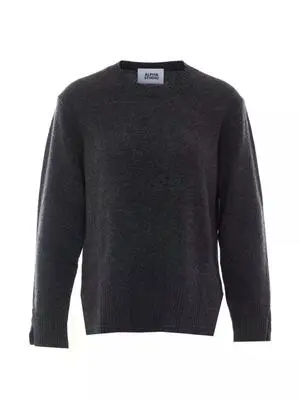 Alpha Studio Crew-neck Long-sleeve Sweater - Grey