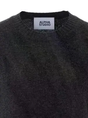 Alpha Studio Crew-neck Long-sleeve Sweater