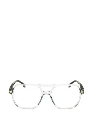 BOSS Geometric Frame Eyeglasses