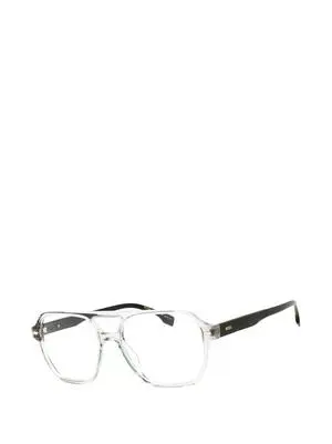 BOSS Geometric Frame Eyeglasses