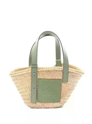 Loewe Woven Raffia Tote Bag - Neutrals
