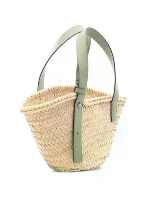 Loewe Woven Raffia Tote Bag