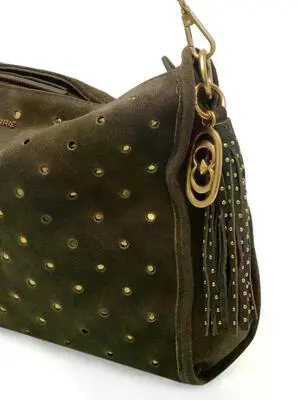 LA CARRIE Downtown Stud-embellished Shoulder Bag