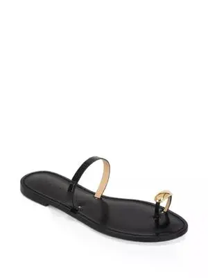AMANU Kibera Embossed Leather Sandals