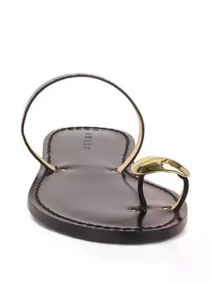 AMANU Kibera Embossed Leather Sandals