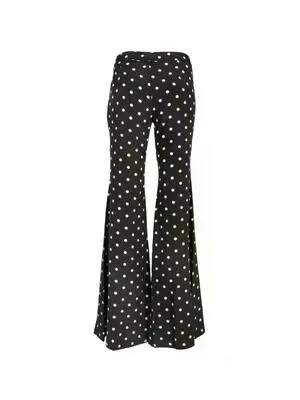 FRANCOISE PINTON - PARIS Polka Dot Flared Trousers