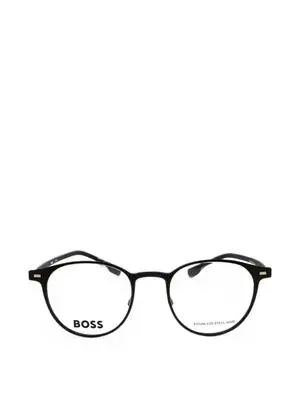 BOSS Round-frame Glasses - Black