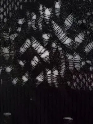 Alpha Studio Distressed Knit Vest