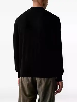 Marc O'polo Logo-embroidered High-neck Sweater - Black