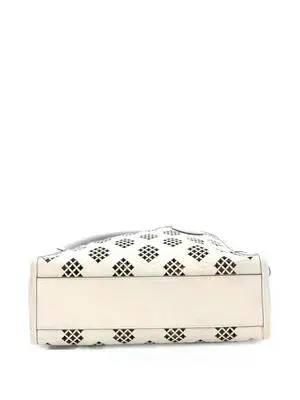 Gucci Convertible Gg Debossed Laser Cut Leather Small Tote Bag