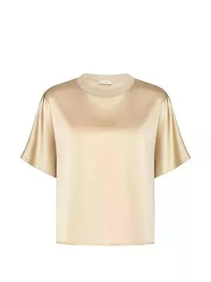 Peserico Satin Kimono-sleeve Blouse