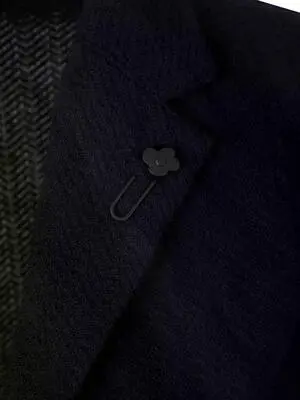 LARDINI Herringbone-knit Virgin Wool Jacket
