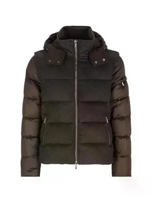 MOORER Hooded Quilted Jacket
