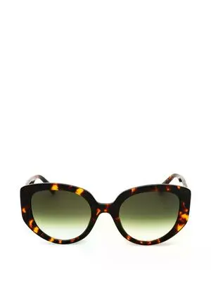 Moschino Tortoiseshell Effect Cat-eye Sunglasses - Brown