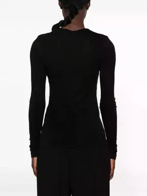 Samsøe Samsøe Long-sleeve Jersey Top - Red