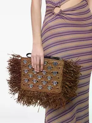 Rabanne 1969 Fringed Raffia Clutch Bag