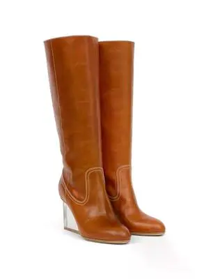 MAISON MARGIELA Plexi Contrast-stitch Wedge Boots