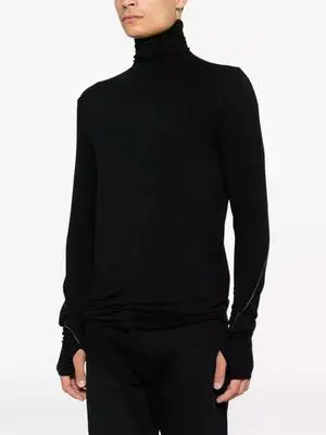 THOM KROM Contrast-stitch Thumb-slot Sweater