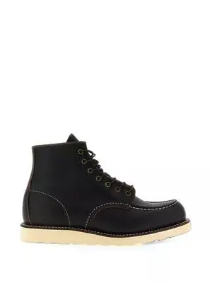 Red Wing Classic Moc Leather Ankle Boots - Black