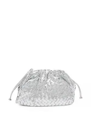 LA CARRIE Woven Leather Shoulder Bag